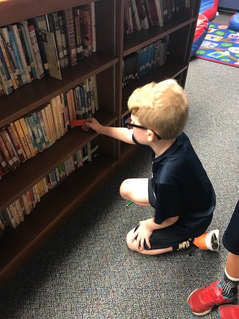 Call numbers, ABC order, & shelving books! – St. Linus School