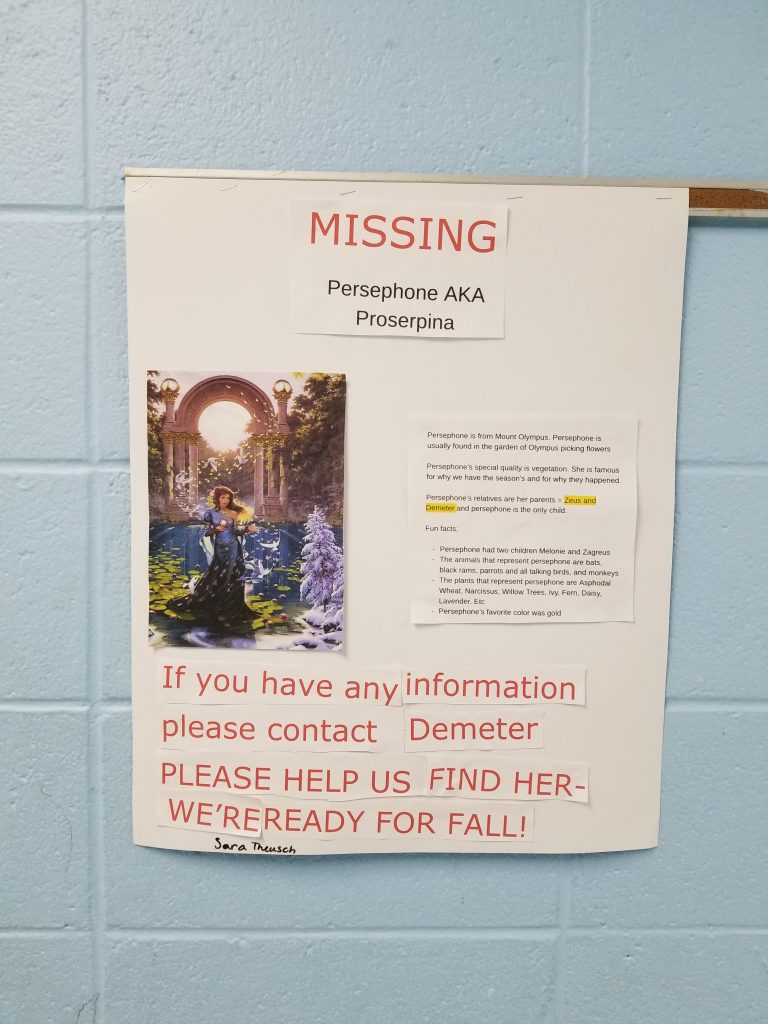 Greek Mythology Wanted Posters!!! – St. Linus School