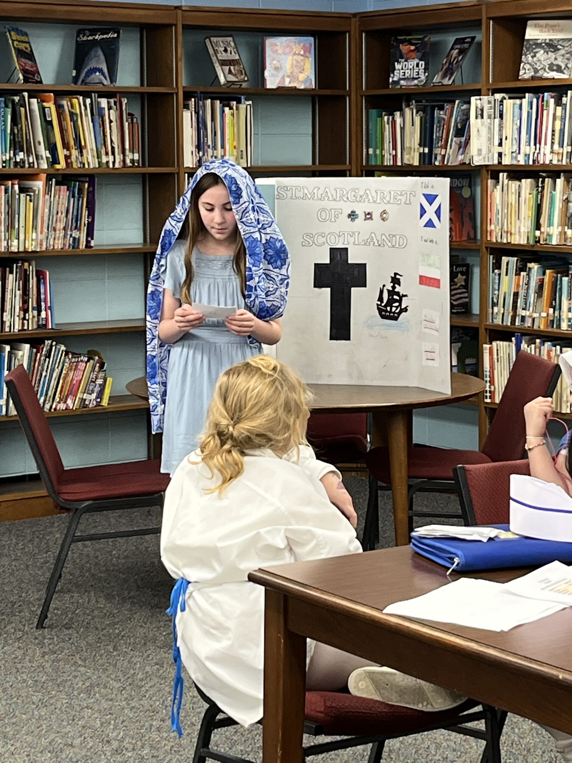 Wax Museum in Library!! – St. Linus School