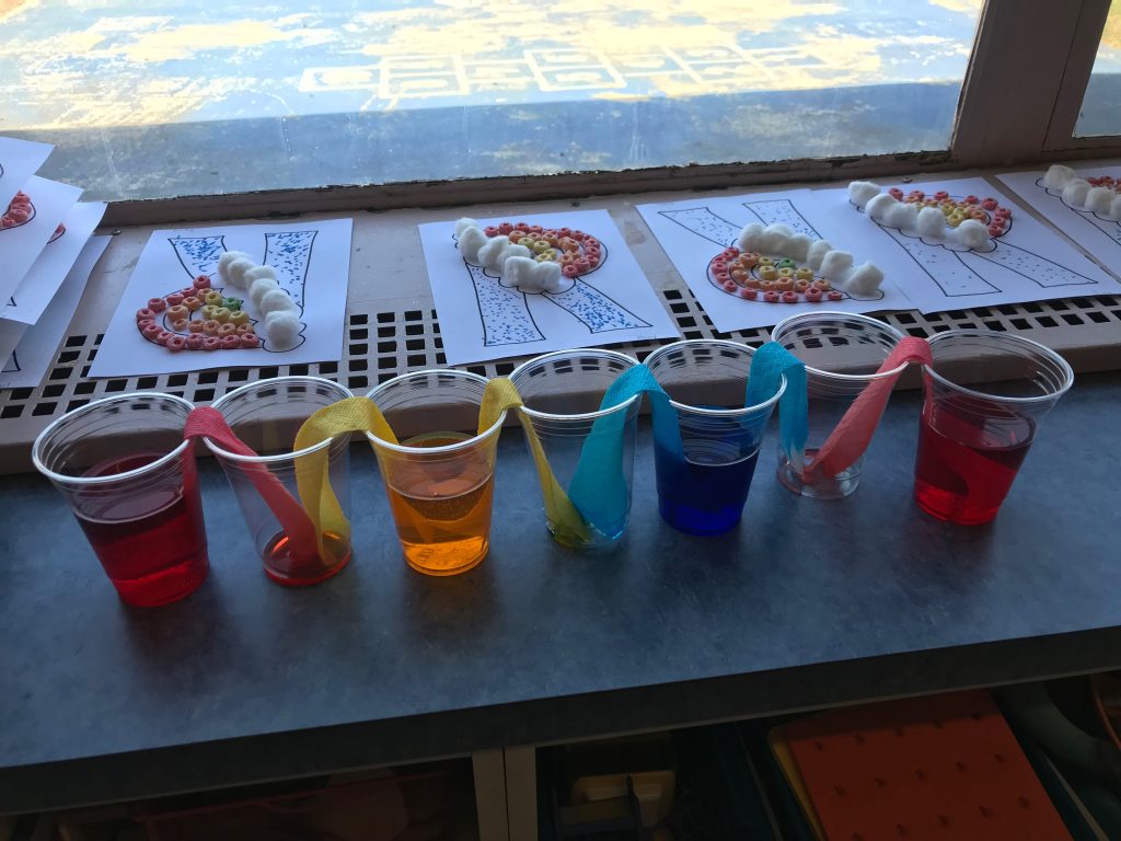 PreSchool Stem Walking Rainbow Experiment!! – St. Linus School