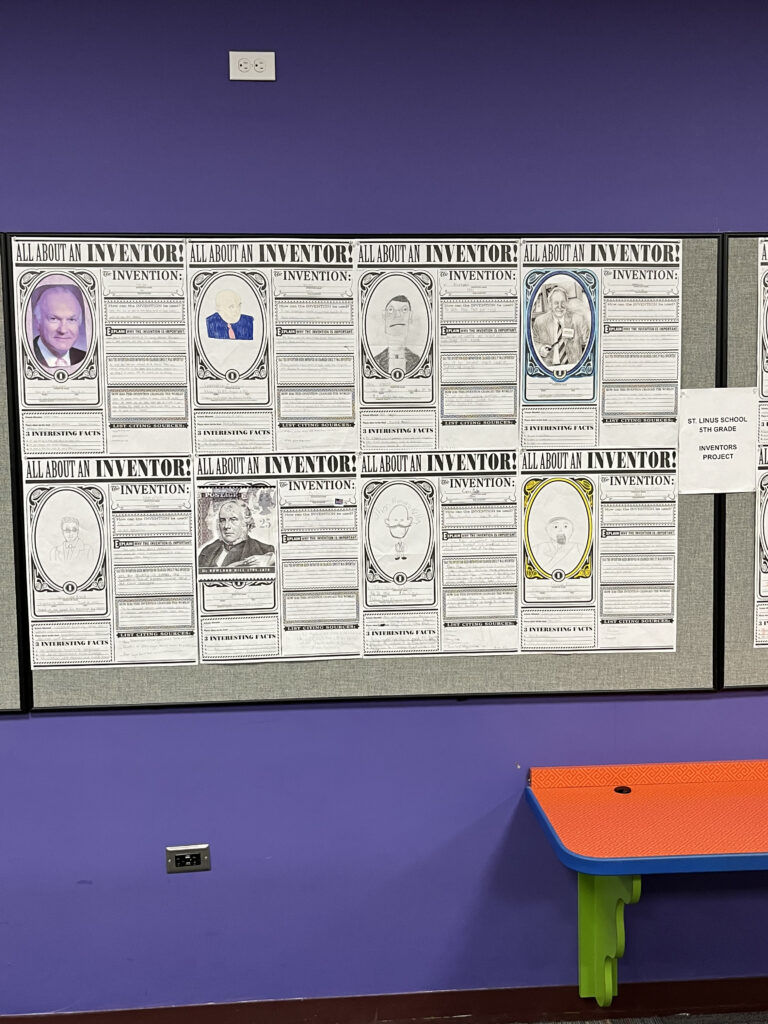 Oak Lawn Public Library Displays Student Work! – St. Linus School